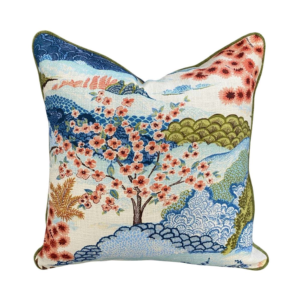 Swavelle Yuhua Coral Pillow Designer Decorative Home Decor Fabrics ...