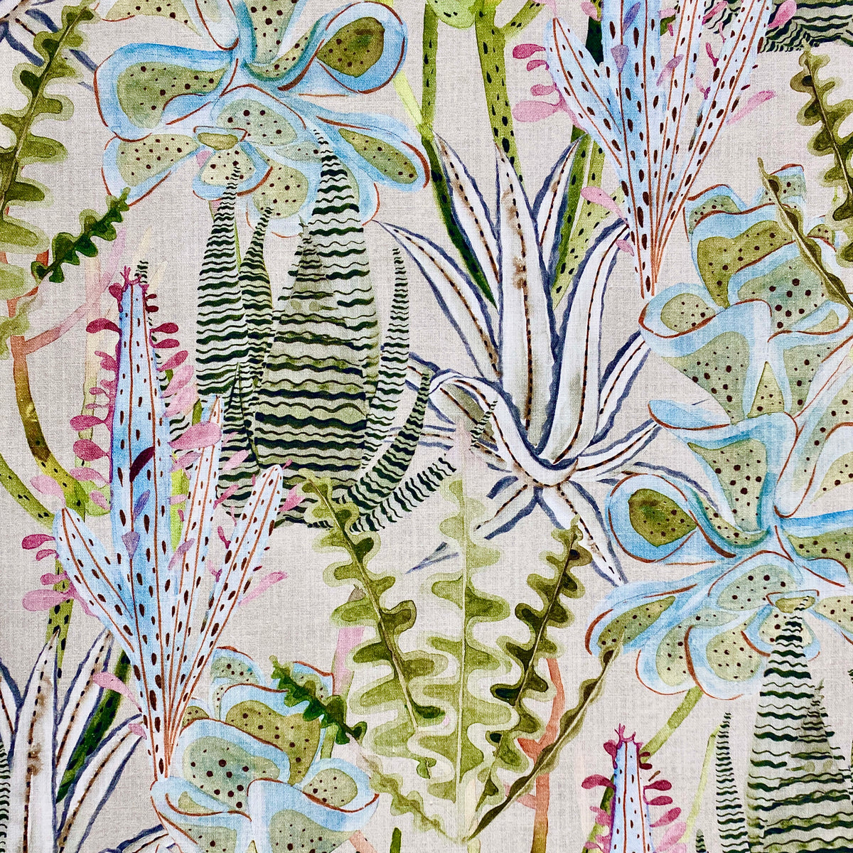 Hamilton Springwood Pastel Designer Home Decor Fabrics Drapery ...