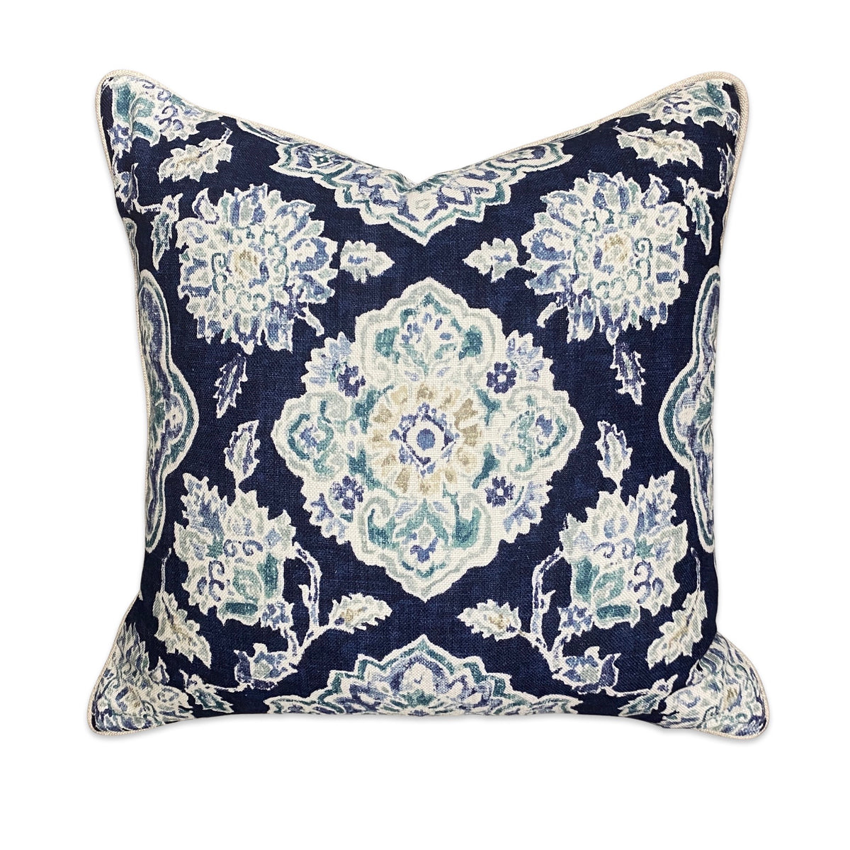 Vivian Indigo Pillow – Fabric Showcase