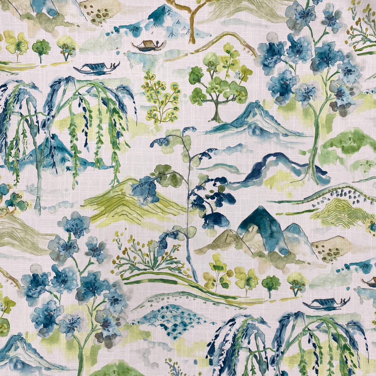 Belle Maison Willa Seafoam Designer Decorative Home Deccor Fabrics ...